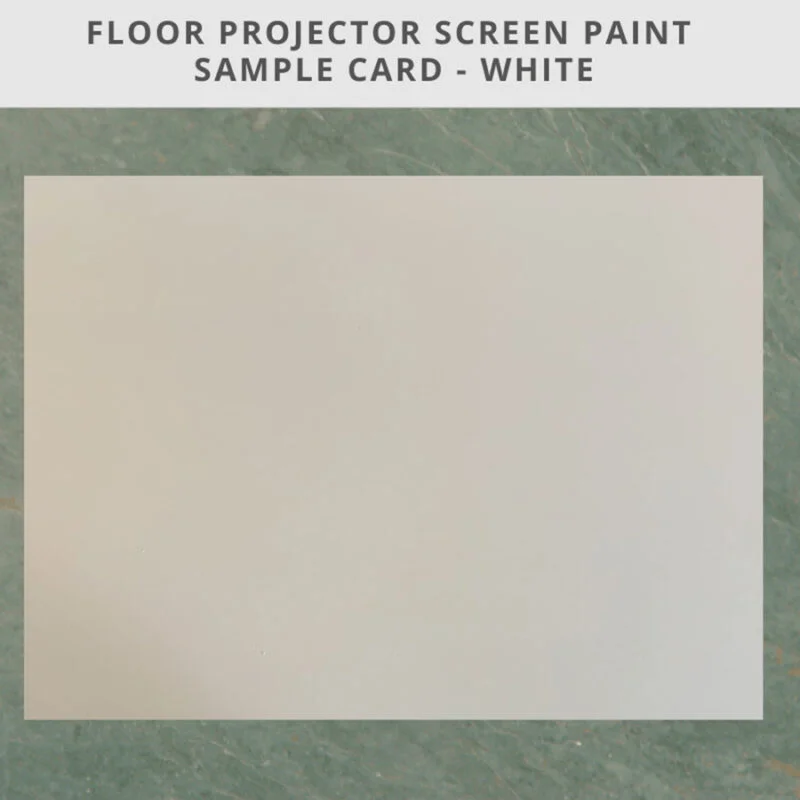 Smart Floor Projector Screen Paint Sample Card A4 size