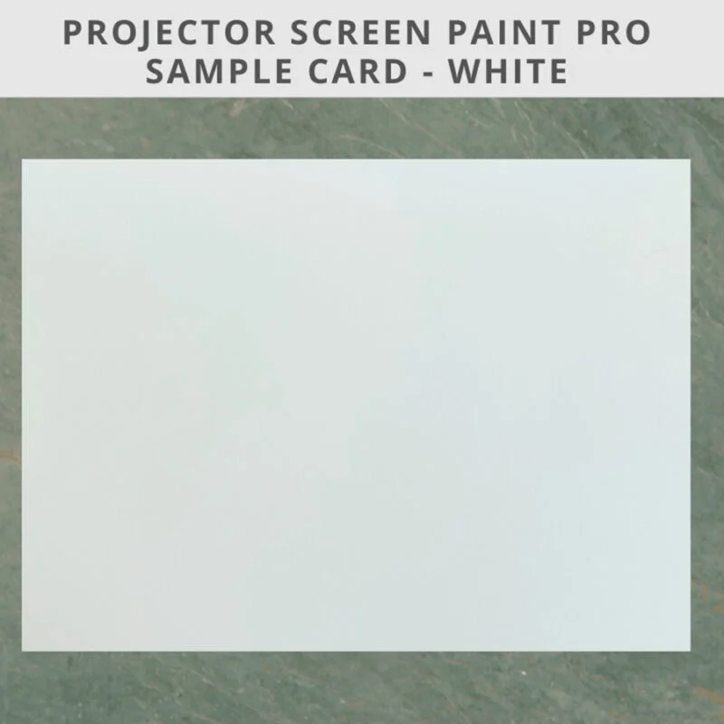 Smart White Projector Screen Paint Pro Sample Card A4 size